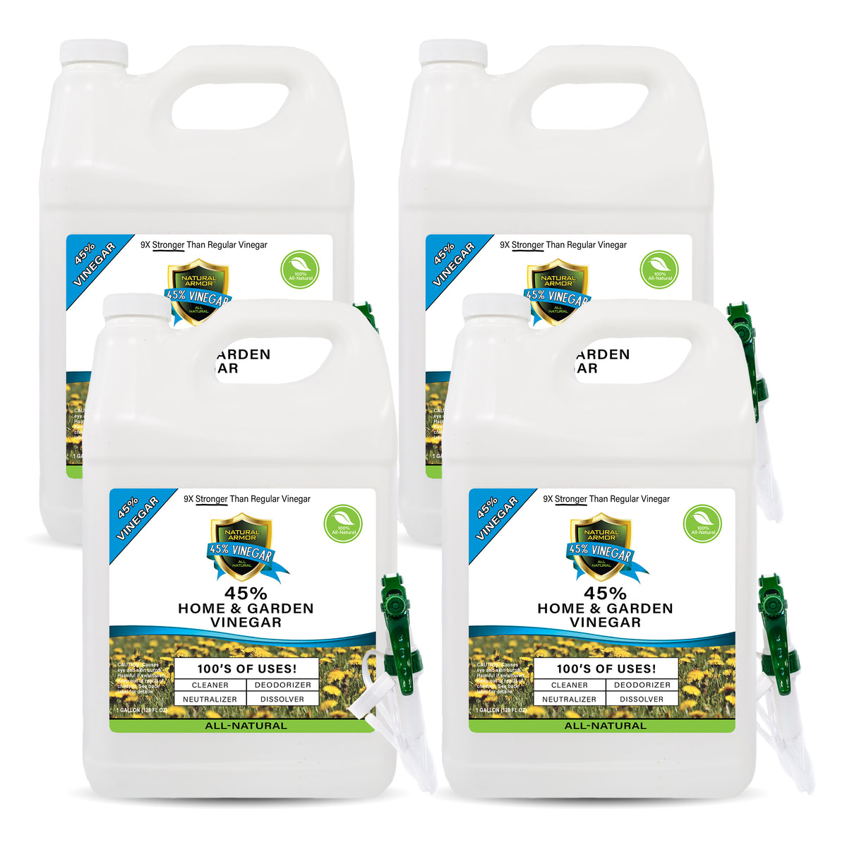 45% Vinegar - CASE OF 4 GALLONS – Natural Armor