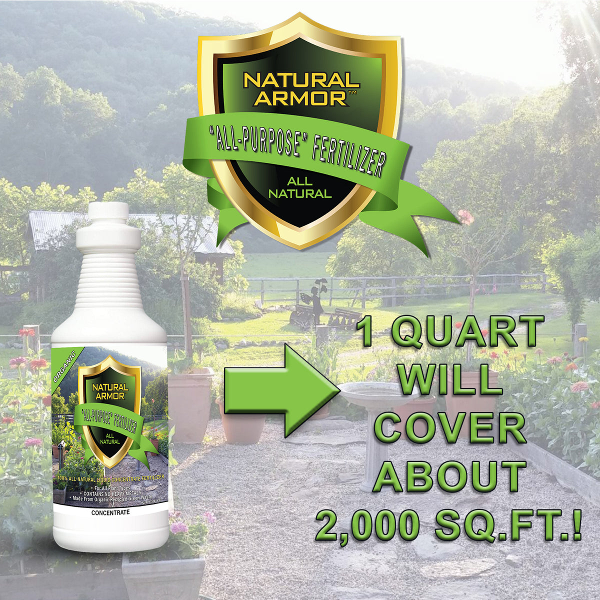 CONCENTRATE All-Purpose Fertilizer QUART – Natural Armor