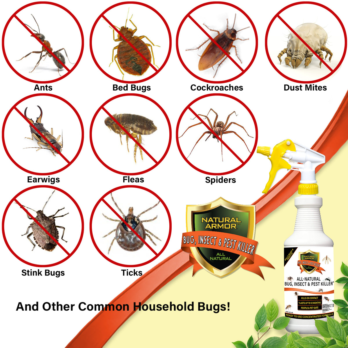 Bug, Insect & Pest Killer – Natural Armor