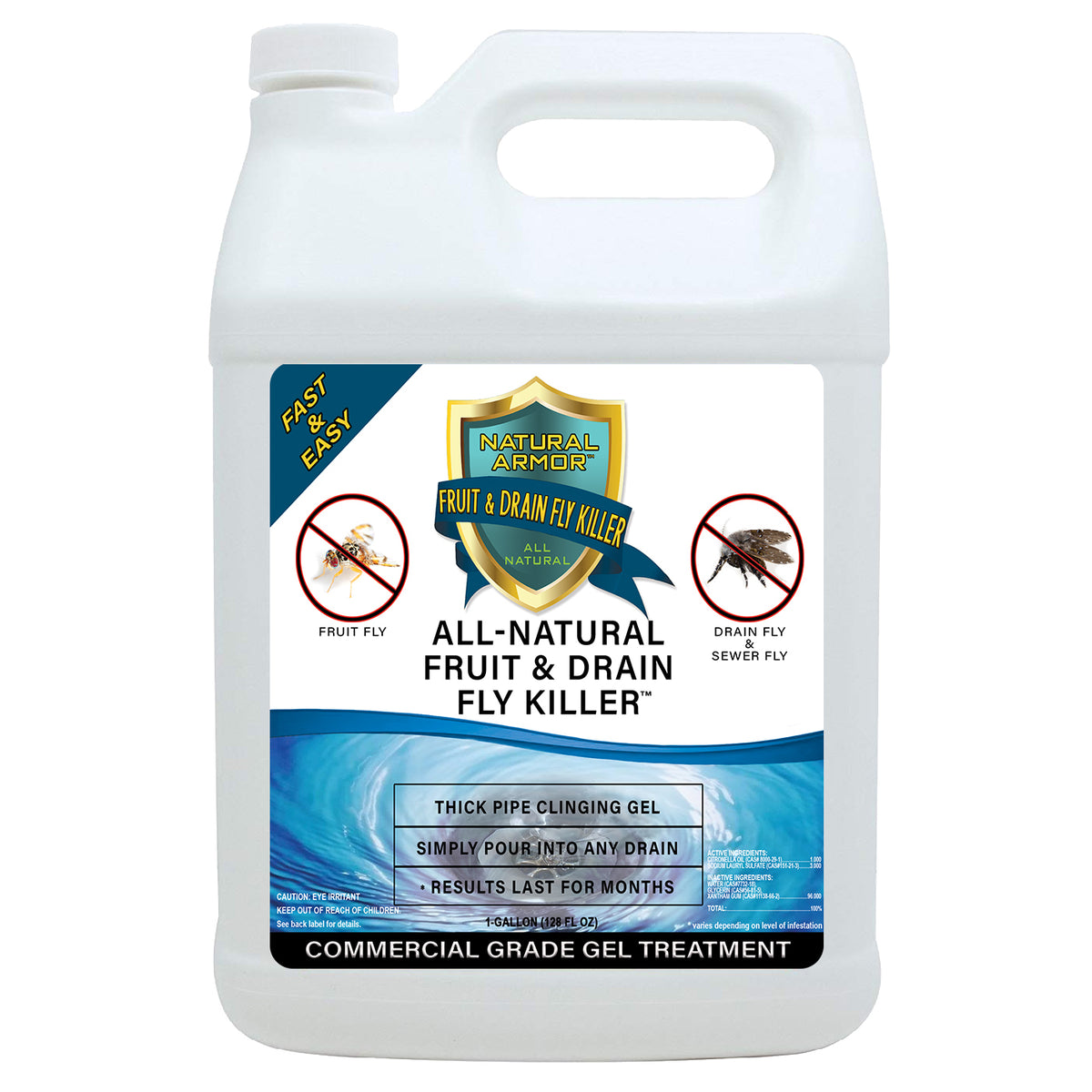 Fruit & Drain Fly Killer (1) Gallon – Natural Armor