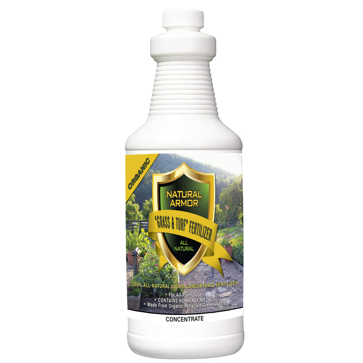 CONCENTRATE Lawn Fertilizer Grass & Turf Builder QUART – Natural Armor