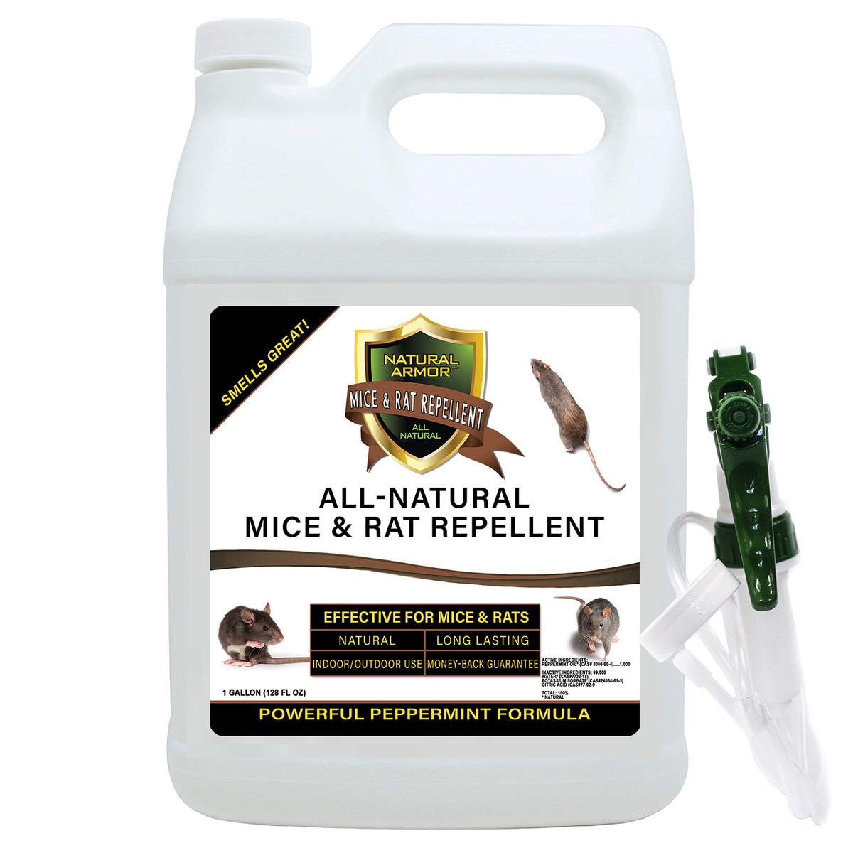 Mice & Rat Repellent -- GALLON (128oz) – Natural Armor
