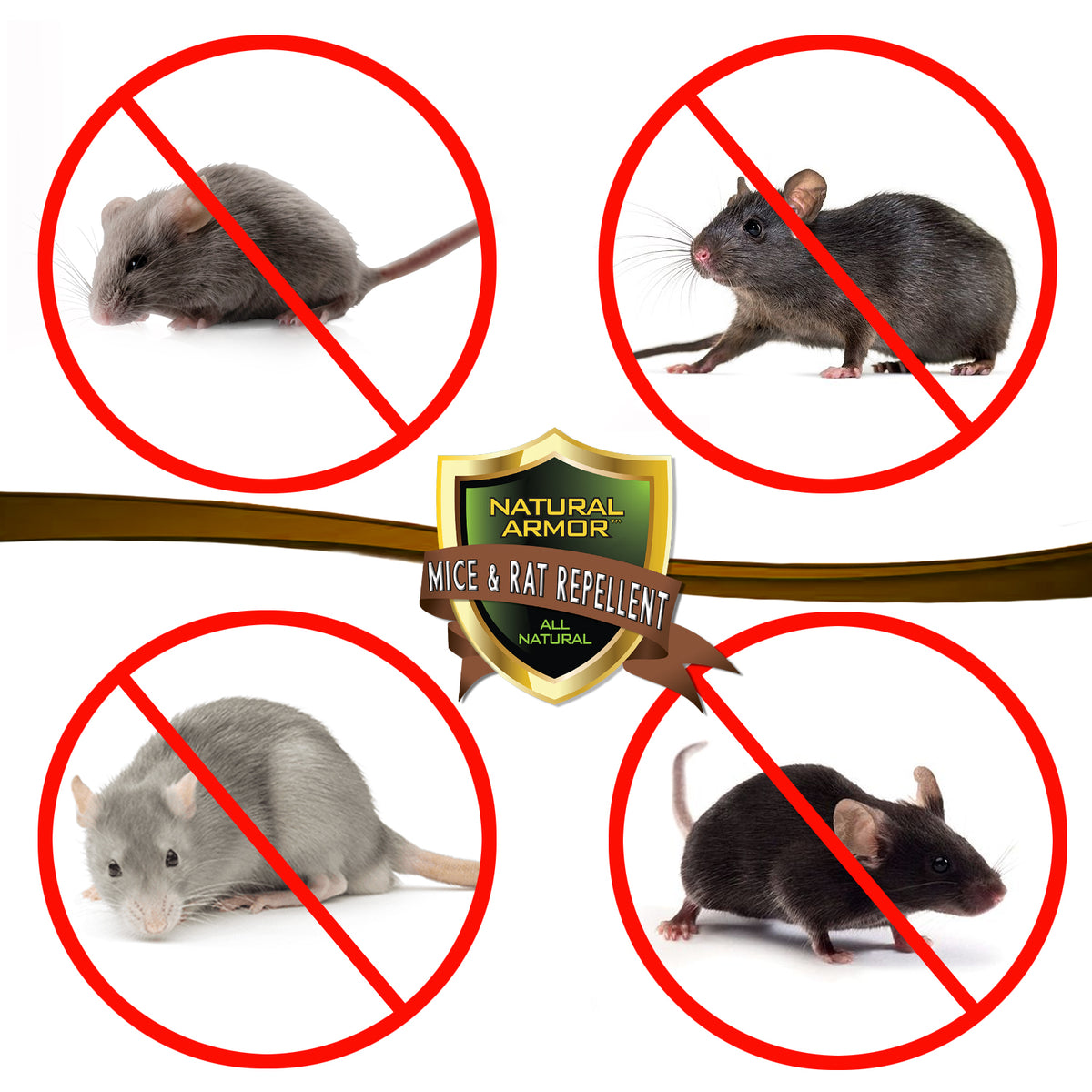 Mice & Rat Repellent -- GALLON (128oz) – Natural Armor