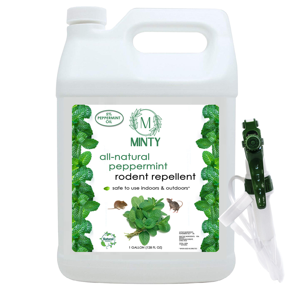 MINTY Rodent Repellent GALLON (128oz) – Natural Armor