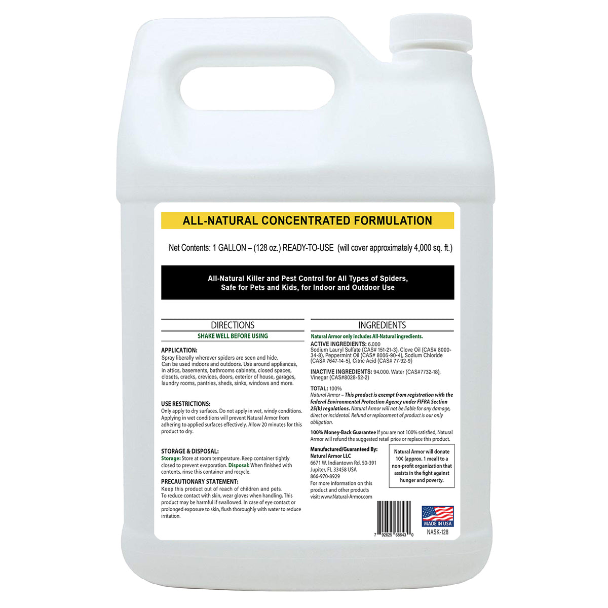 Spider Shield - GALLON (128 oz) – Natural Armor